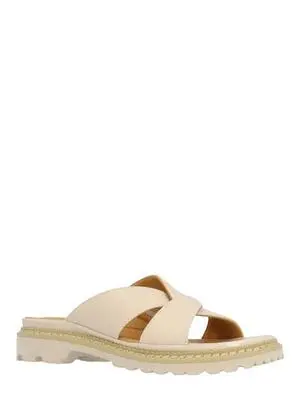 L'AMOUR DES PIEDS Deryn Slide Sandal - Cream