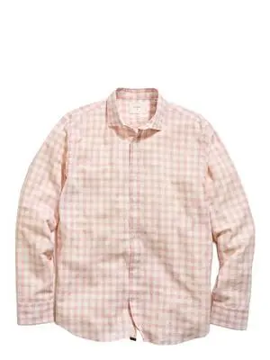 Billy Reid Hutcheson Plaid Button-up Sport Shirt - Blush/white