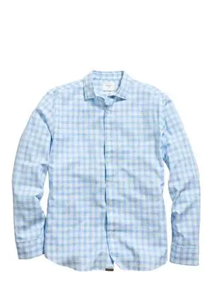 Billy Reid Hutcheson Plaid Button-up Sport Shirt - Light Blue/white