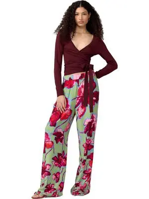 Diane Von Furstenberg Verick Pants - Hibiscus Smoke Degrade