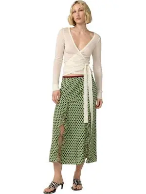 Diane Von Furstenberg Heavenly Midi Skirt - Jelly Polka Dot