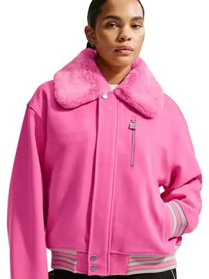 Nike Naomi Osaka Varsity Wool Jacket - Pink