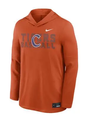 Nike Clemson Dugout Dri-fit College Long-sleeve Hooded Top - Orange
