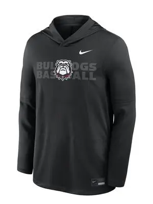 Nike Georgia Dugout Dri-fit College Long-sleeve Hooded Top - Black