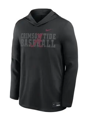 Nike Alabama Dugout Dri-fit College Long-sleeve Hooded Top - Black