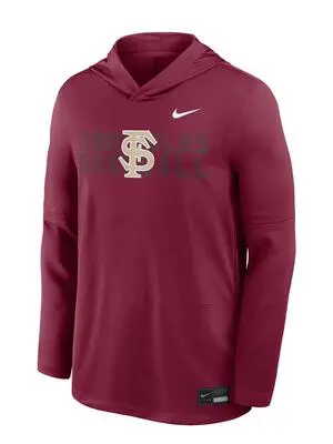 Nike Florida State Dugout Dri-fit College Long-sleeve Hooded Top - Red