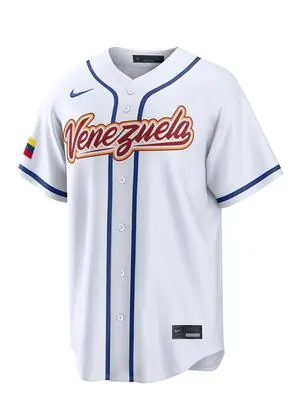 Nike Jackson Chourio Venezuela National Baseball Team 2026 World Baseball Classic Stadium Jersey - White
