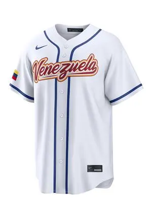 Nike Willson Contreras Venezuela National Baseball Team 2026 World Baseball Classic Stadium Jersey - White