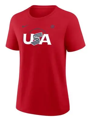 Nike Usa Baseball 2026 World Baseball Classic Script T-shirt - Red