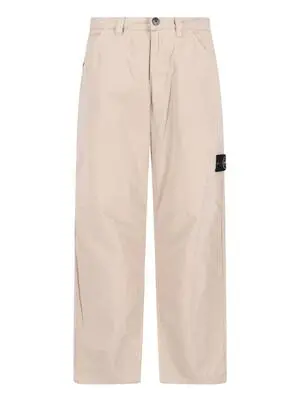 Stone Island Compass Pants - Beige