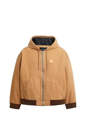 COACH Canvas Zip Hoodie - Sand
