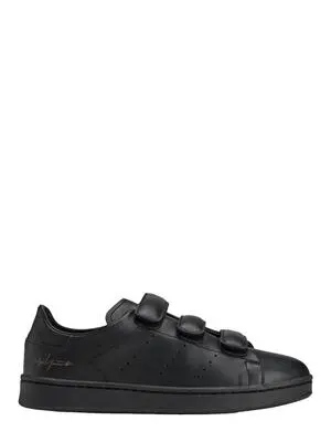 Adidas Y-3 Stan Smith Hook-and-loop Sneakers - Black / Black / Black