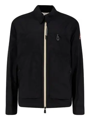 Moncler Brive Jacket With Logo Patch - Black