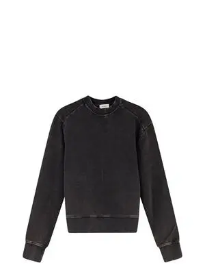 ENTIRE STUDIOS Pod Crew Cotton Sweatshirt - Black