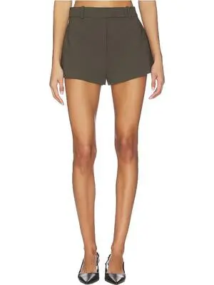 EAVES Tailored Naftali Mini Short - Olive Smoke