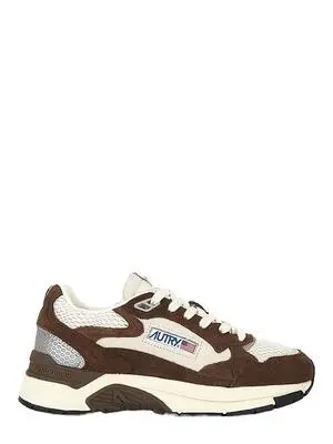 AUTRY Hyperway Low Sneaker - Brown & Silver