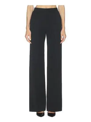 L'Agence Livvy Straight Leg Trouser - Black