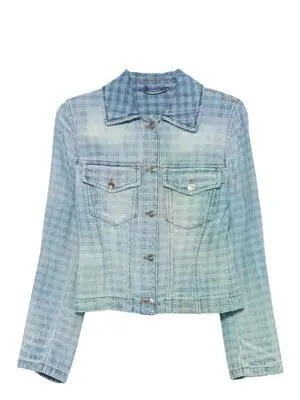 Ermanno Scervino Check Pattern Jacket - Blue