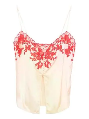 Ermanno Scervino Floral-lace Top - Neutrals