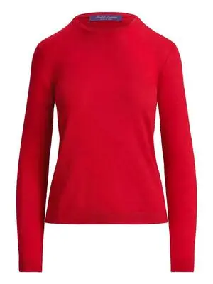 Ralph Lauren Ribbed Crew-neck Cashmere Sweater - Red