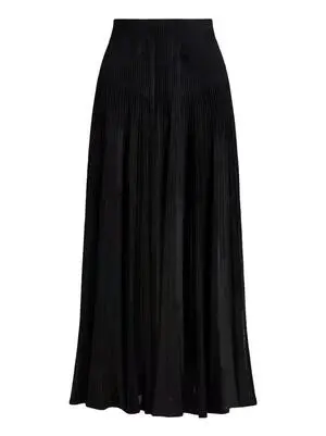 RALPH LAUREN Celia Ottoman Pleated Skirt