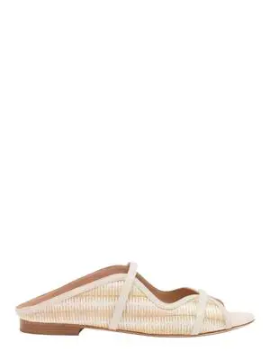 MALONE SOULIERS Norah Raffia Sandals - Neutrals