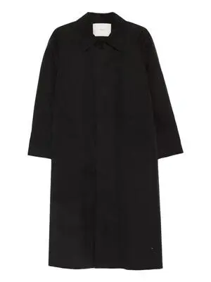 DUNST Buttoned Coat - Black
