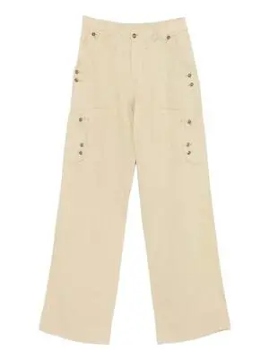 Ermanno Scervino Buttoned Trousers - Neutrals