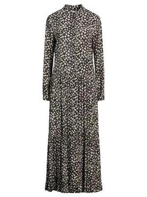 ALESSIA SANTI Polka Dot Maxi Shirt Dress - Lead