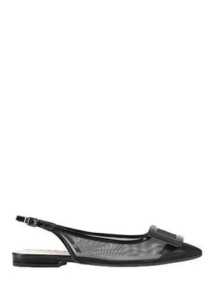 ROGER VIVIER Slingback Ballerina Flats - Black