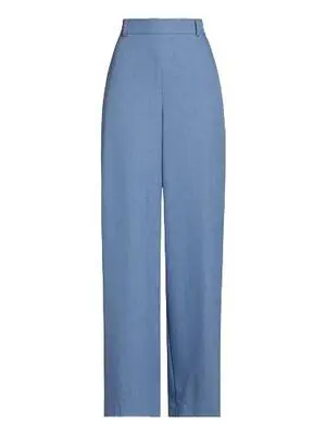 NIU Wide-leg Flannel Pants - Blue