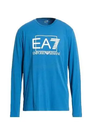 EA7 Long Sleeve Cotton T-shirt - Blue