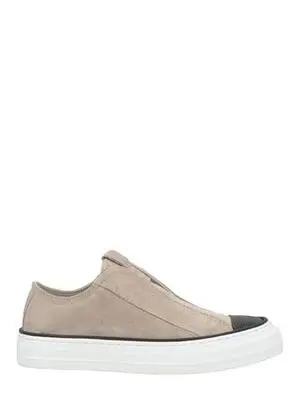 Brunello Cucinelli Suede Slip-on Sneakers - Grey