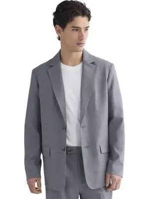 Everlane Tropical Wool Blazer - Heathered Grey
