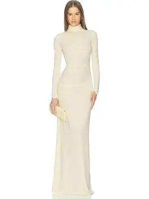SEROYA Oona Maxi Dress - Lemon