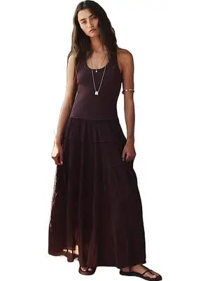 Free People Set Sail Maxi Dress - Fudge