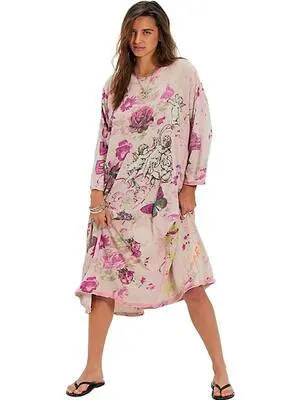 MAGNOLIA PEARL Cherub Amor Viggo Tee Midi Dress - Pink