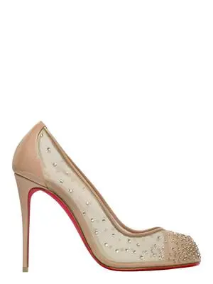 MAISON MARGIELA X Christian Louboutin Bridiela Una Strass Pump - Nude