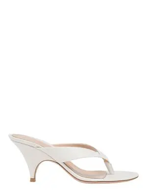 GIANVITO ROSSI Sofia Thong Sandals - White - Calf