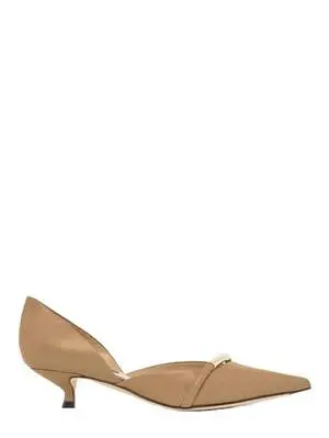 Giorgio Armani Leather Court Shoes - Metallic