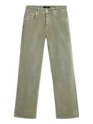 7 For All Mankind Calie Straight Ankle - Green