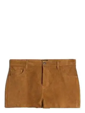 7 For All Mankind Suede Short - Brown