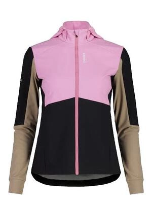 MALOJA Nesham Nordic Hybrid Softshell Jacket - Deep Black Multi