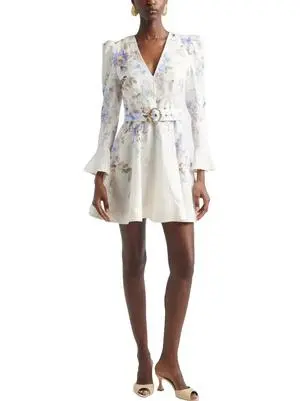 Zimmermann Kindred Spirit Luna Mini Dress - Blue Songbird