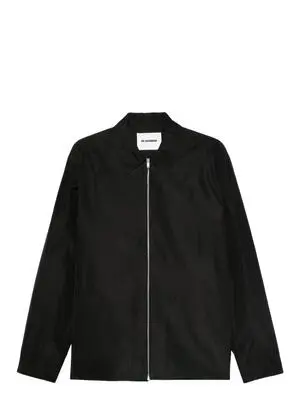 JIL SANDER Zip-up Shirt - Black