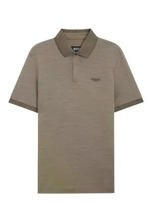 BOSS X Aston Martin Logo-detail Polo Shirt - Neutrals