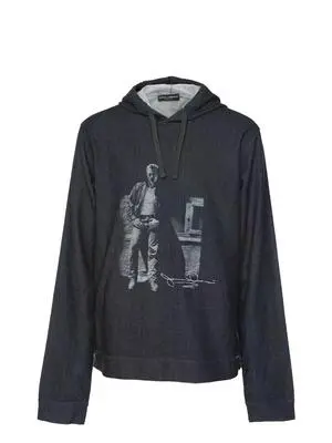 Dolce & Gabbana Printed Hoodie - Blue