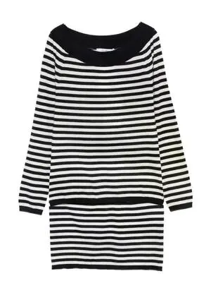 Max Mara Striped Cashmere Sweater - Blue