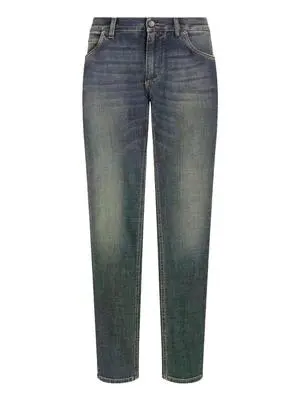 Dolce & Gabbana Tonal Stitching Jeans - Blue