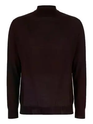 Malo Mock-neck Knitwear - Brown
